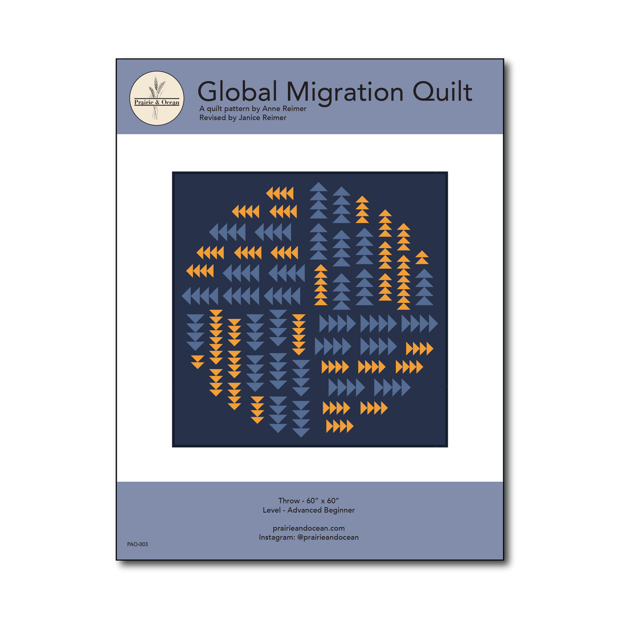 Global Migration Quilt Pattern - PDF – Prairie & Ocean